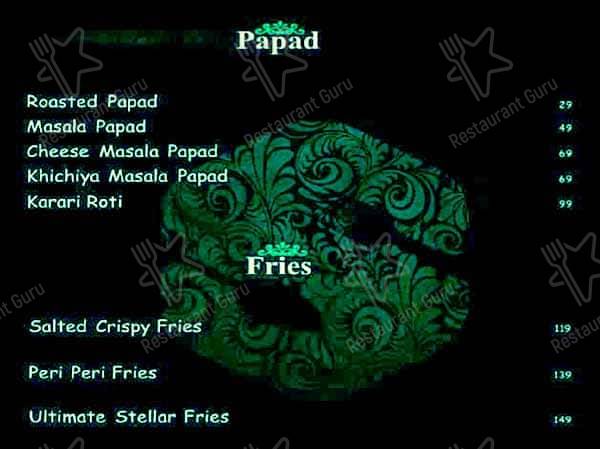 Menu at Stellar Kitchen - Best Restaurant In Vadodara Restaurant with ...