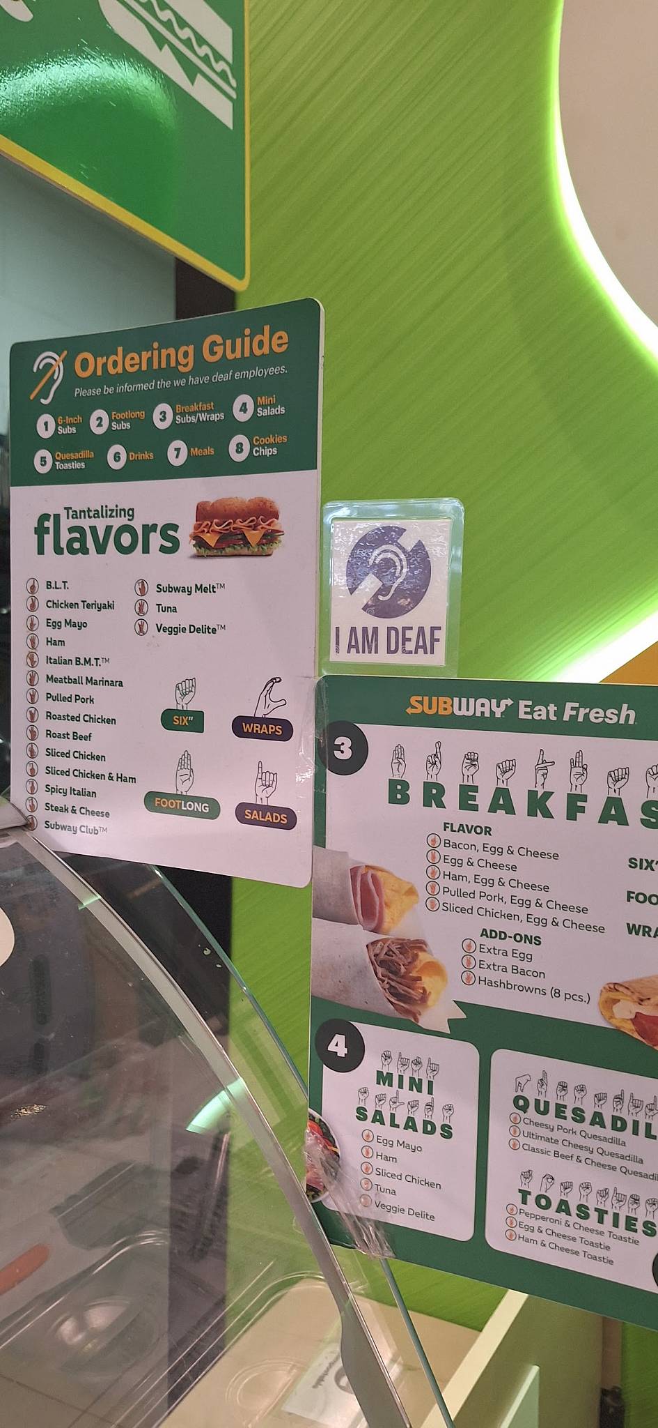 Carta del restaurante Subway - SM North Edsa, Ciudad Quezon, The Block