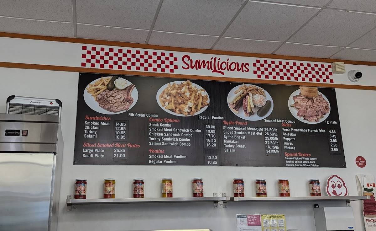 Menu at SumiLicious Smoked Meat & Deli fast food, Toronto, Steeles Ave E #5