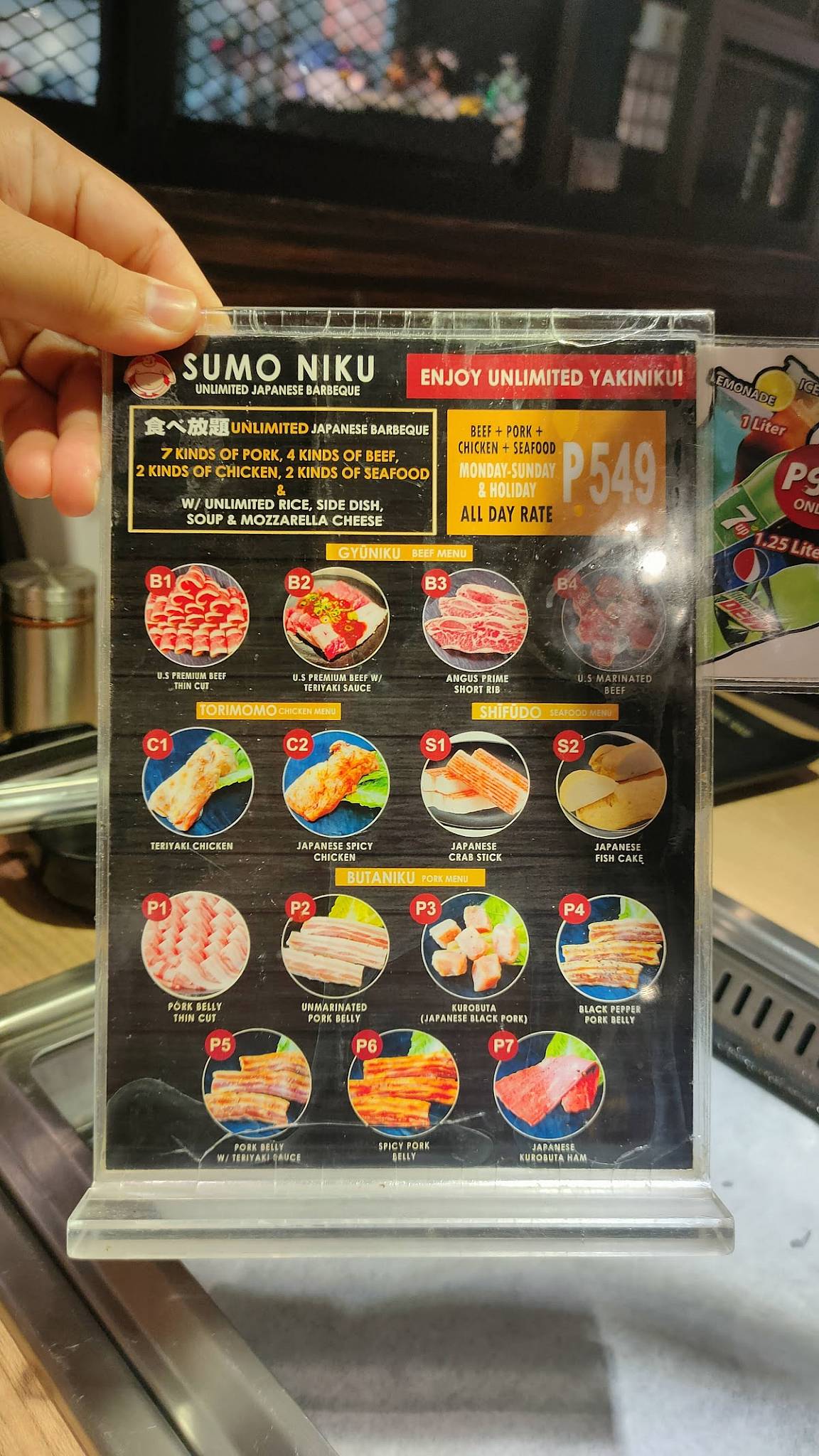 Menu at Sumo Niku - SM City Cebu restaurant, Cebu City