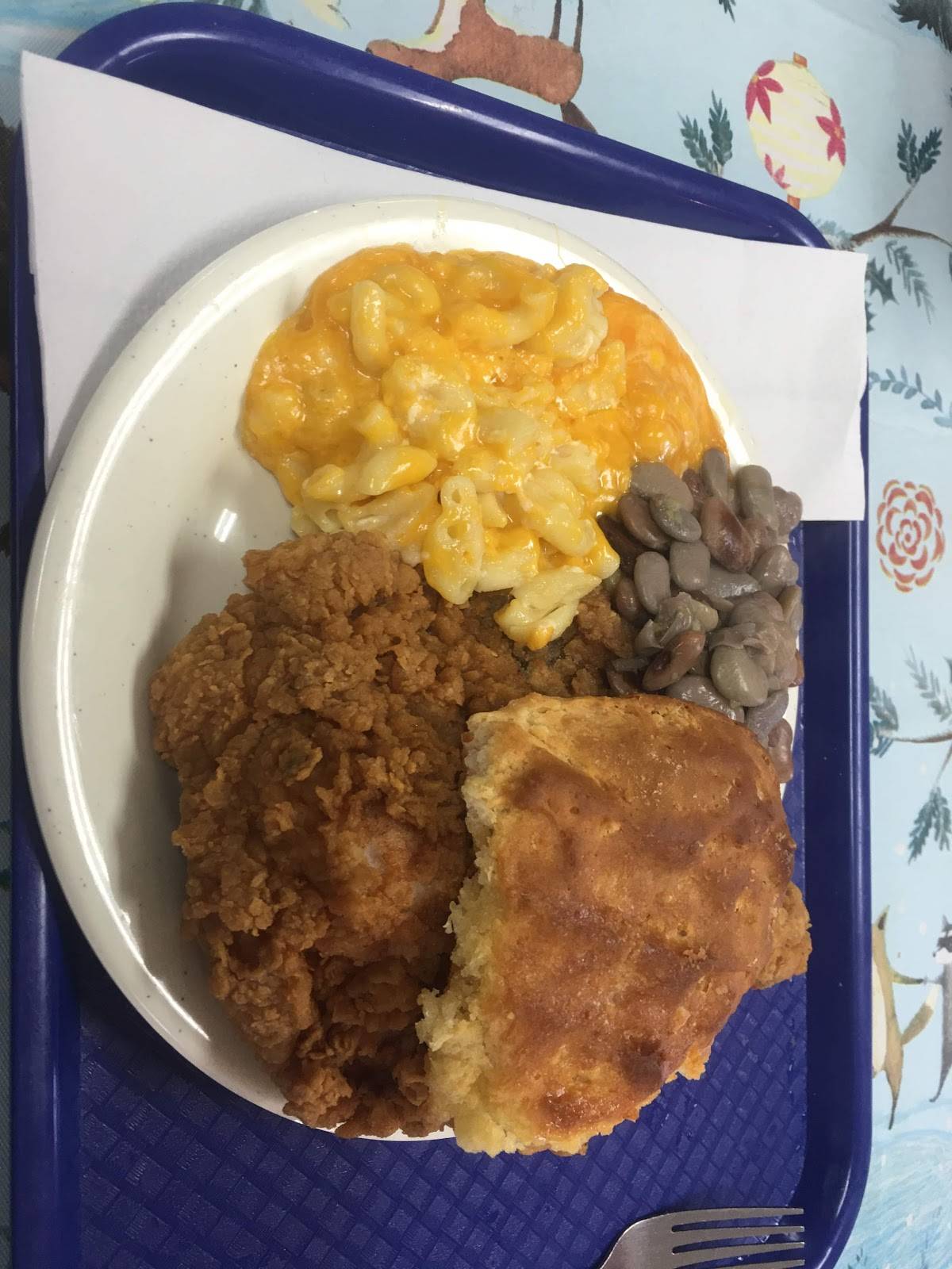 Menu at Sylvia Jo's restaurant, Sumter