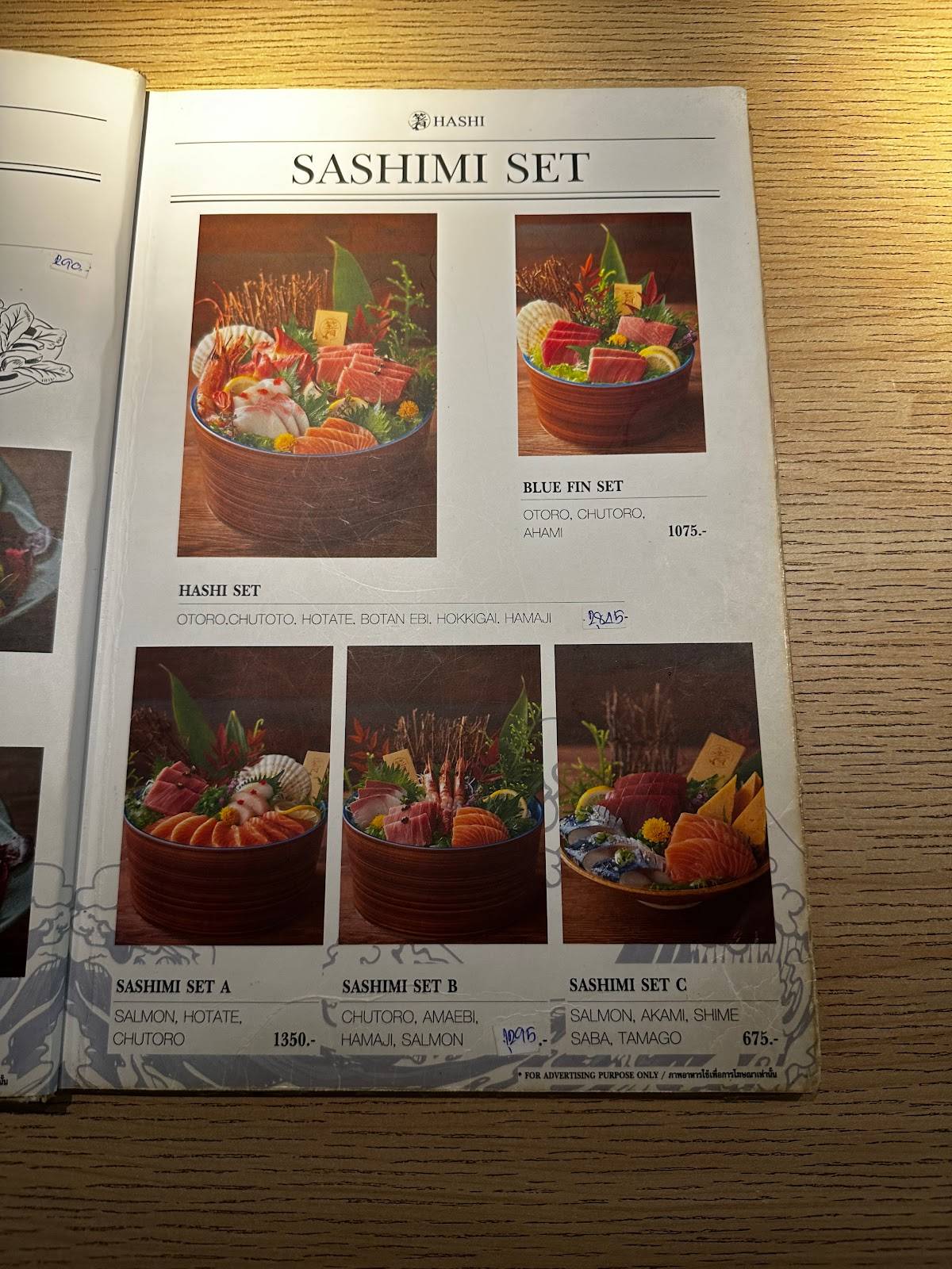Menu at Hashi Japanese Restaurant Suratthani, Surat Thani