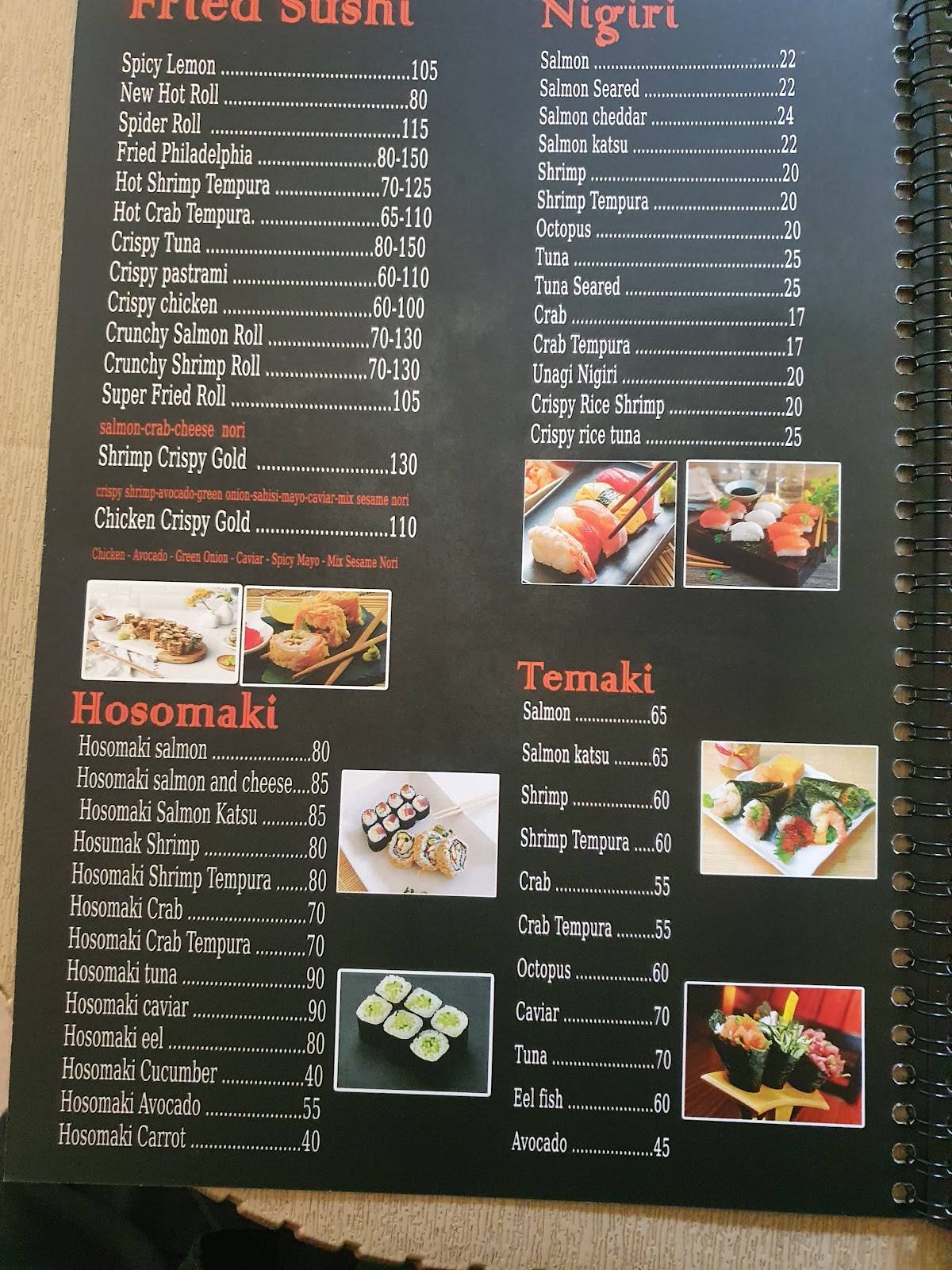 Speisekarte von Sushi Way restaurant, New Cairo City, El-Farik Mohammed ...