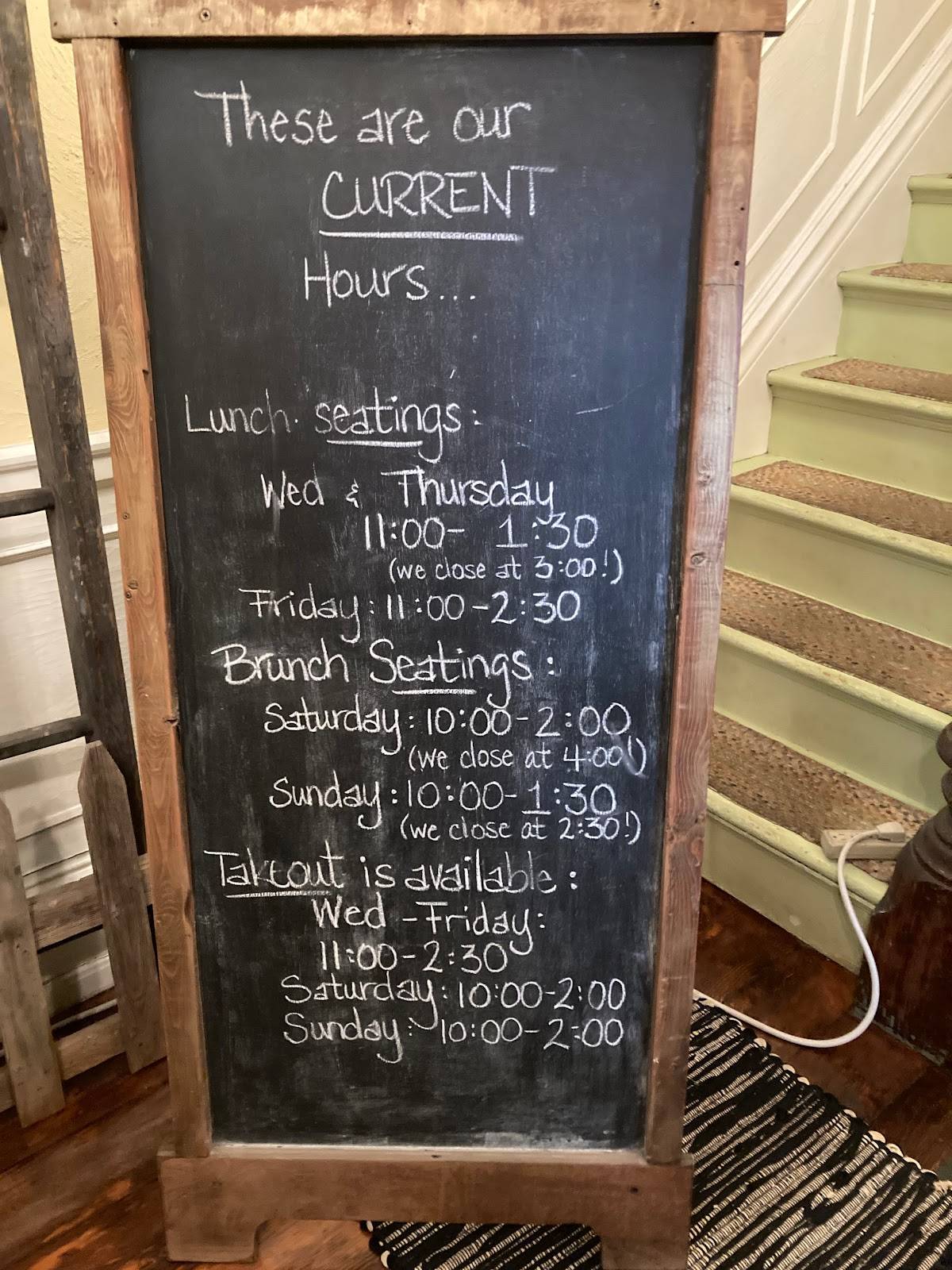 Menu at Sweet Memories cafe, Emmaus