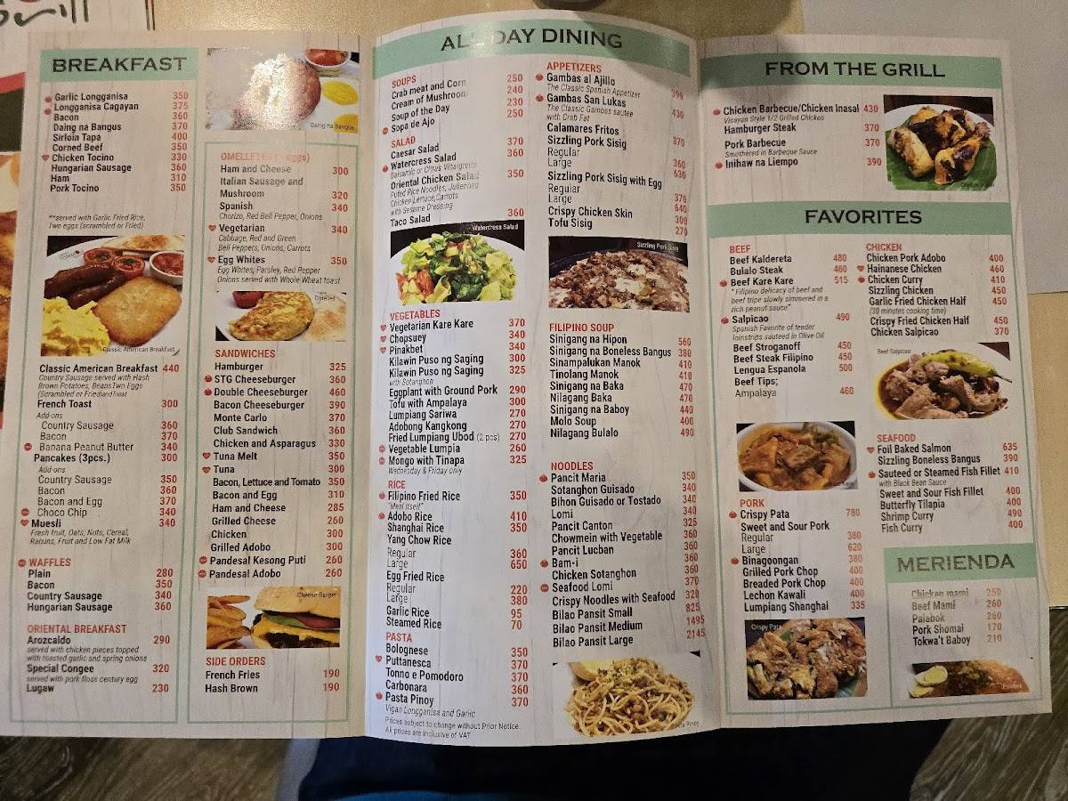 Menu at Sweet Tomato Grill fast food, Quezon City