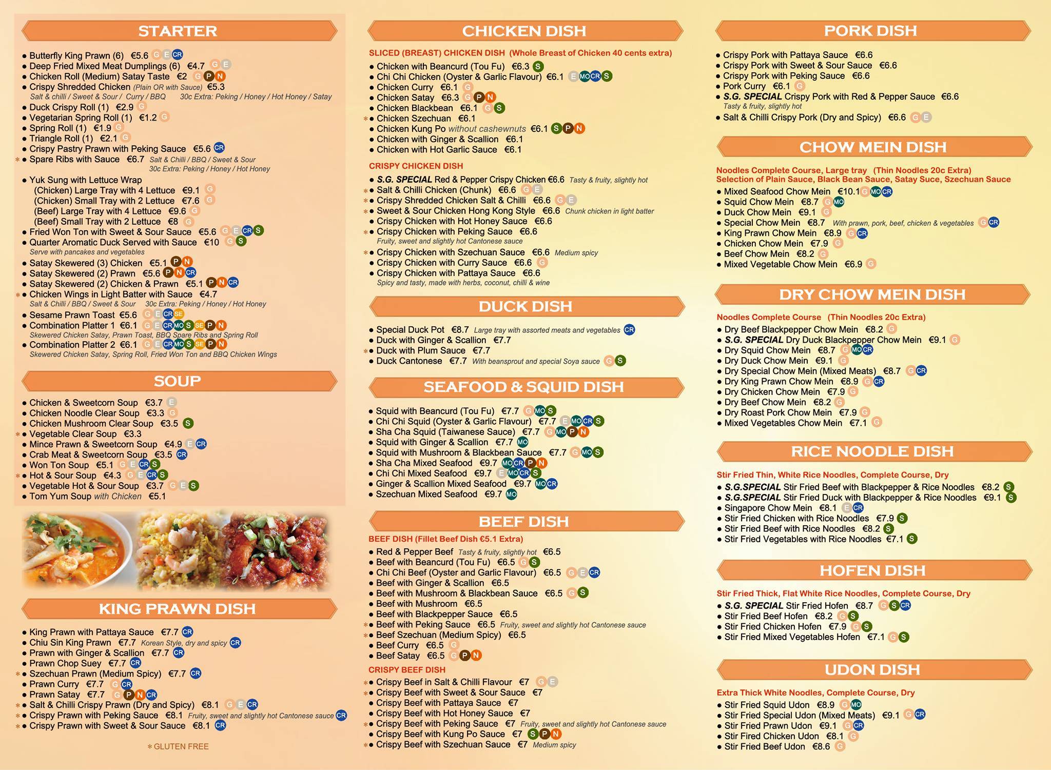 Menu at Swords Garden Chinese Takeaway in swords restaurant, Swords