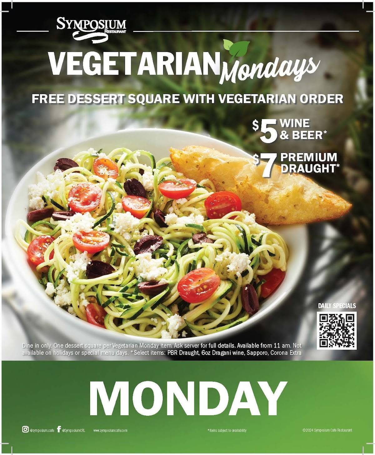 Menu at Symposium Cafe Restaurant Ajax, Ajax, 338 Rossland Rd E