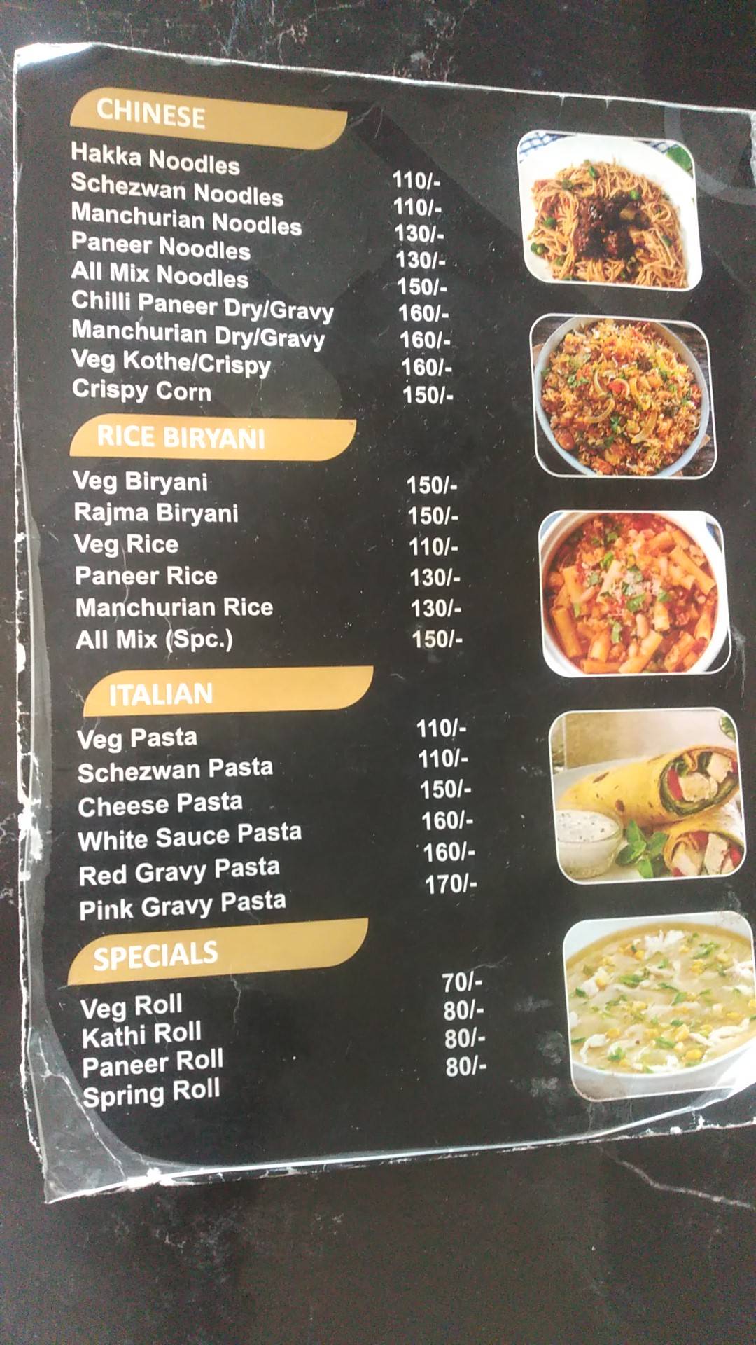 Menu at THE STORY CAFE Gotegaon, India