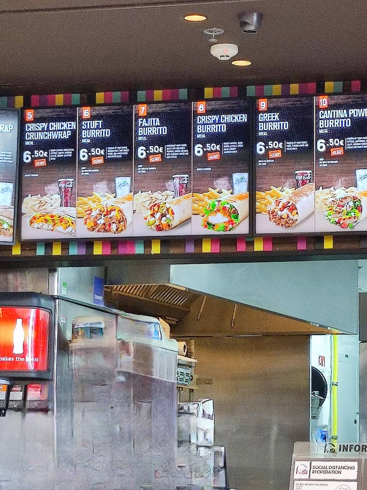 Speisekarte von Taco Bell Metropolis Mall, Larnaka