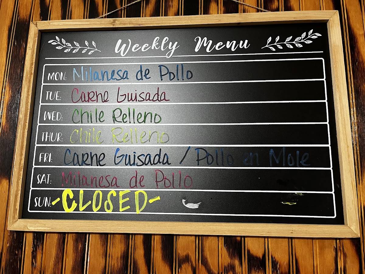 Menu at Tacos AKA #3 restaurant, Alto Bonito