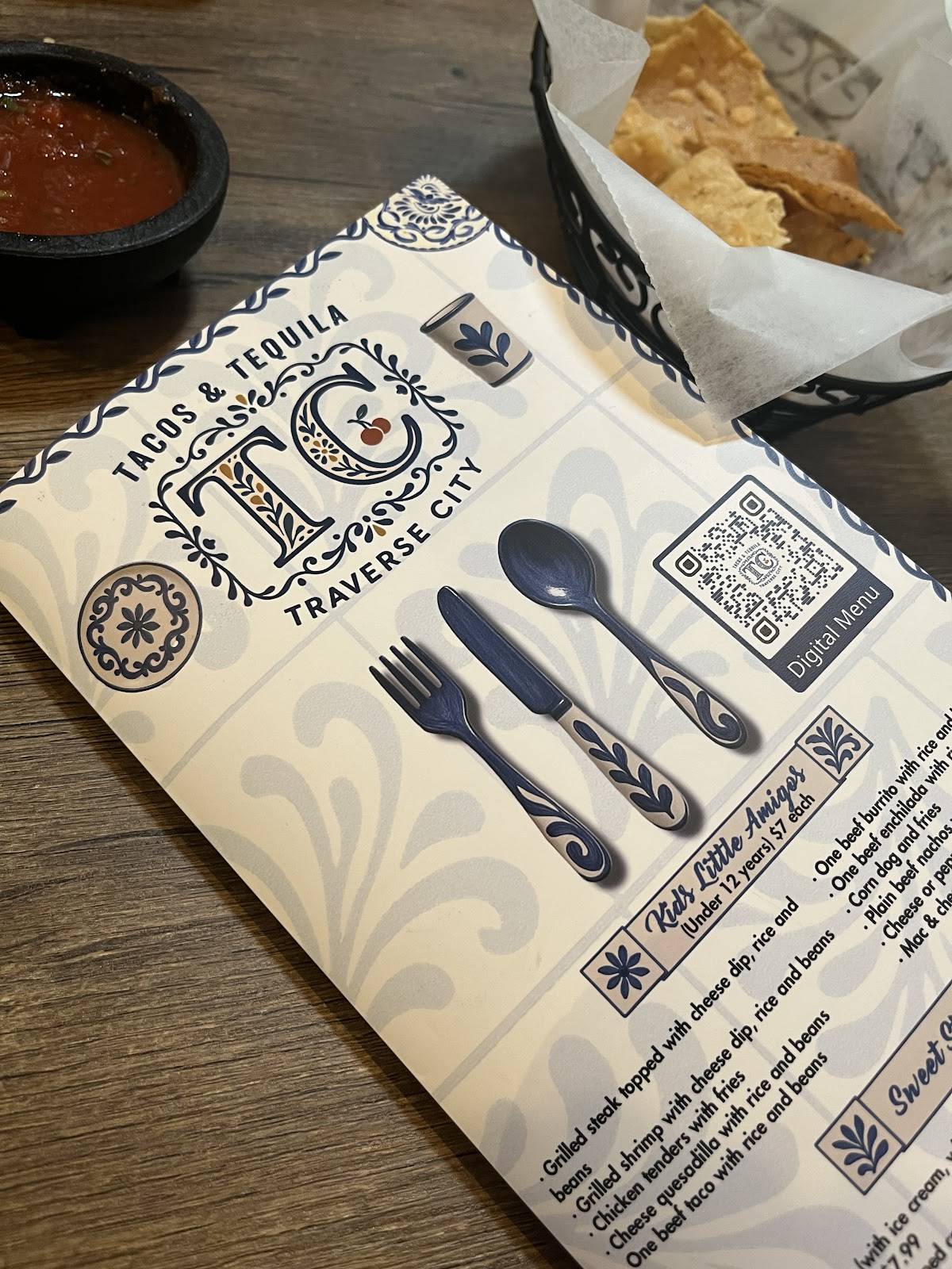 Menu at Tacos & Tequila TC restaurant, Traverse City