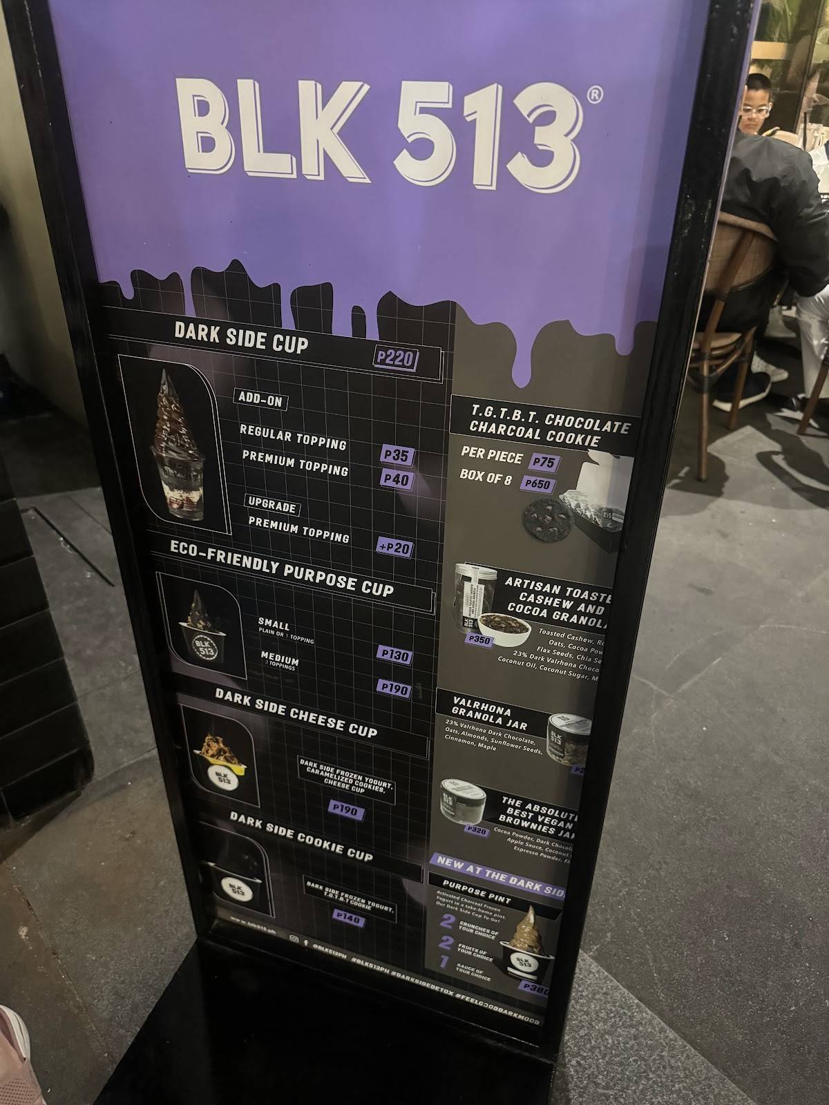 Menu at BLK 513 Uptown Mall restaurant, Taguig
