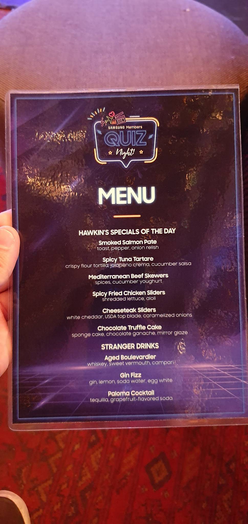 Menu at Yes Please at The Palace pub & bar, Taguig, 38th St. Uptown