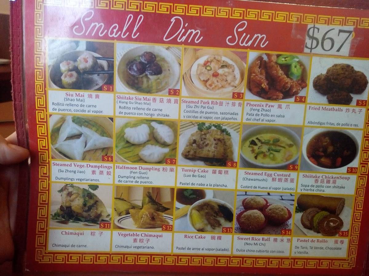 Menu at Taiwan Dim Sum restaurant, Monterrey