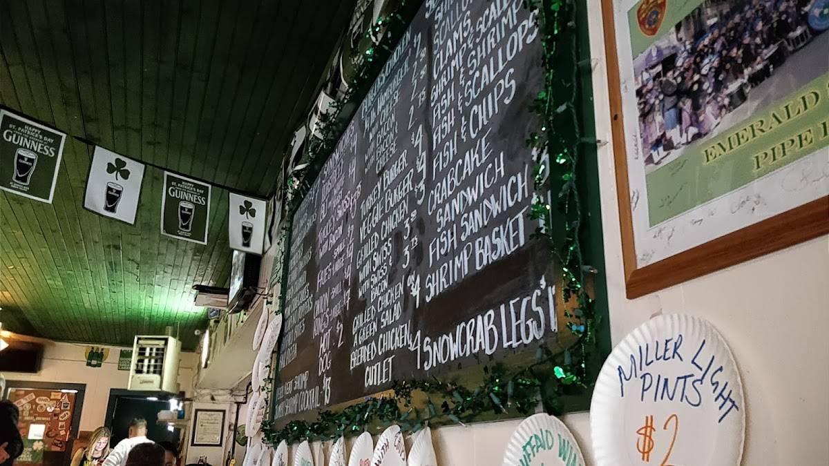 Menu at Tara Inn pub & bar, Port Jefferson, Main St
