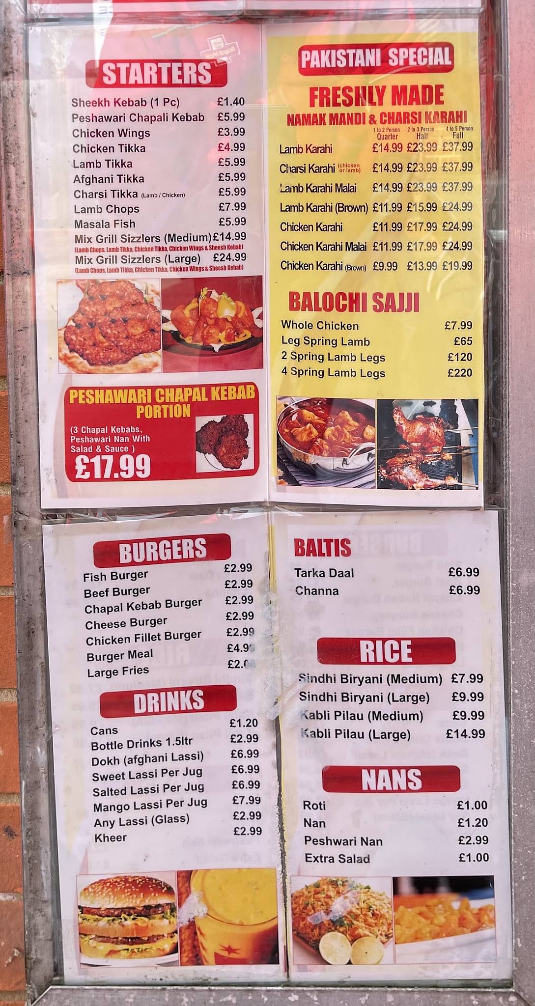 Menu at Taste of Pakistan Restaurant and Take away, London