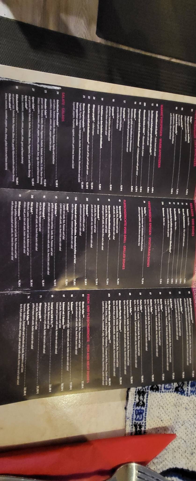 Menu at Taverna Mykonos restaurant, Vilseck, Marktpl. 32