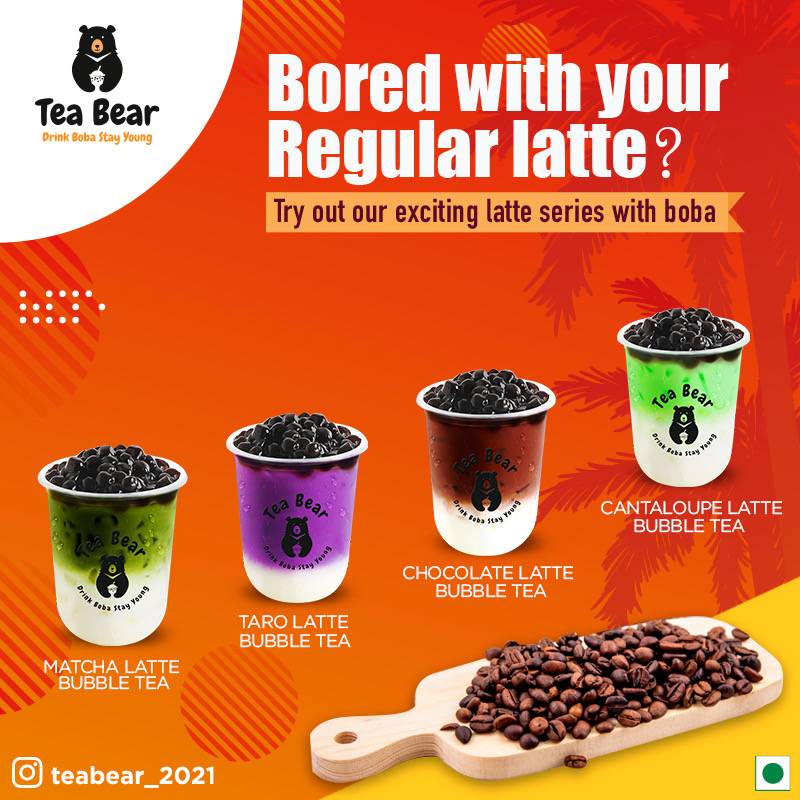 Menu at Tea Bear ! (Bubble Tea), New Delhi