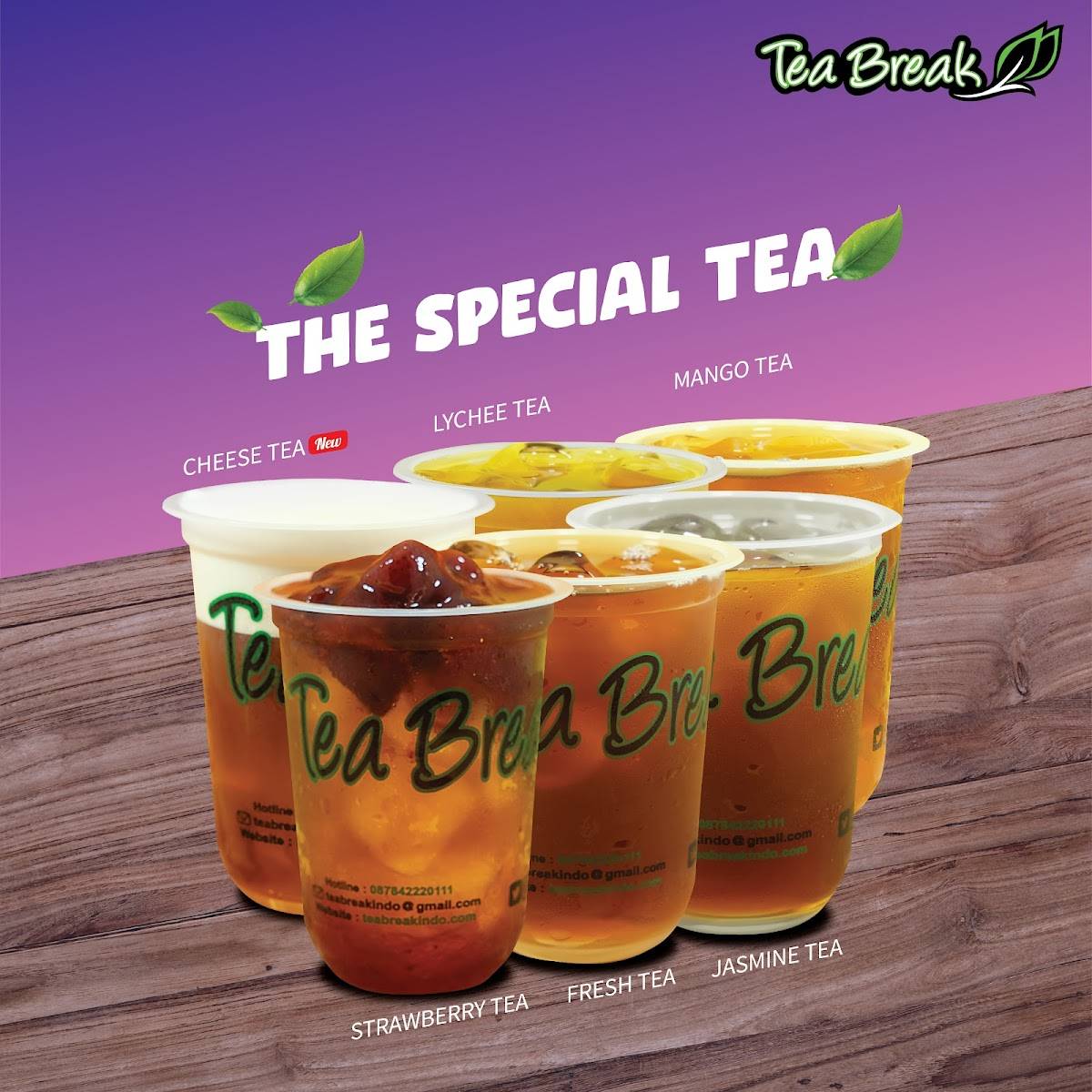 Menu at Tea Break - Ruko Sumatra, Jajag