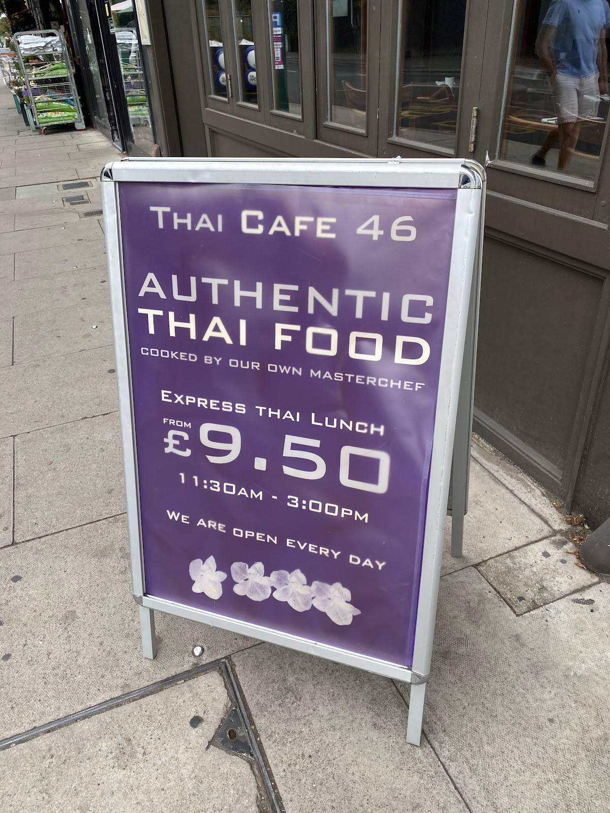 Menu at Thai Cafe 46, London