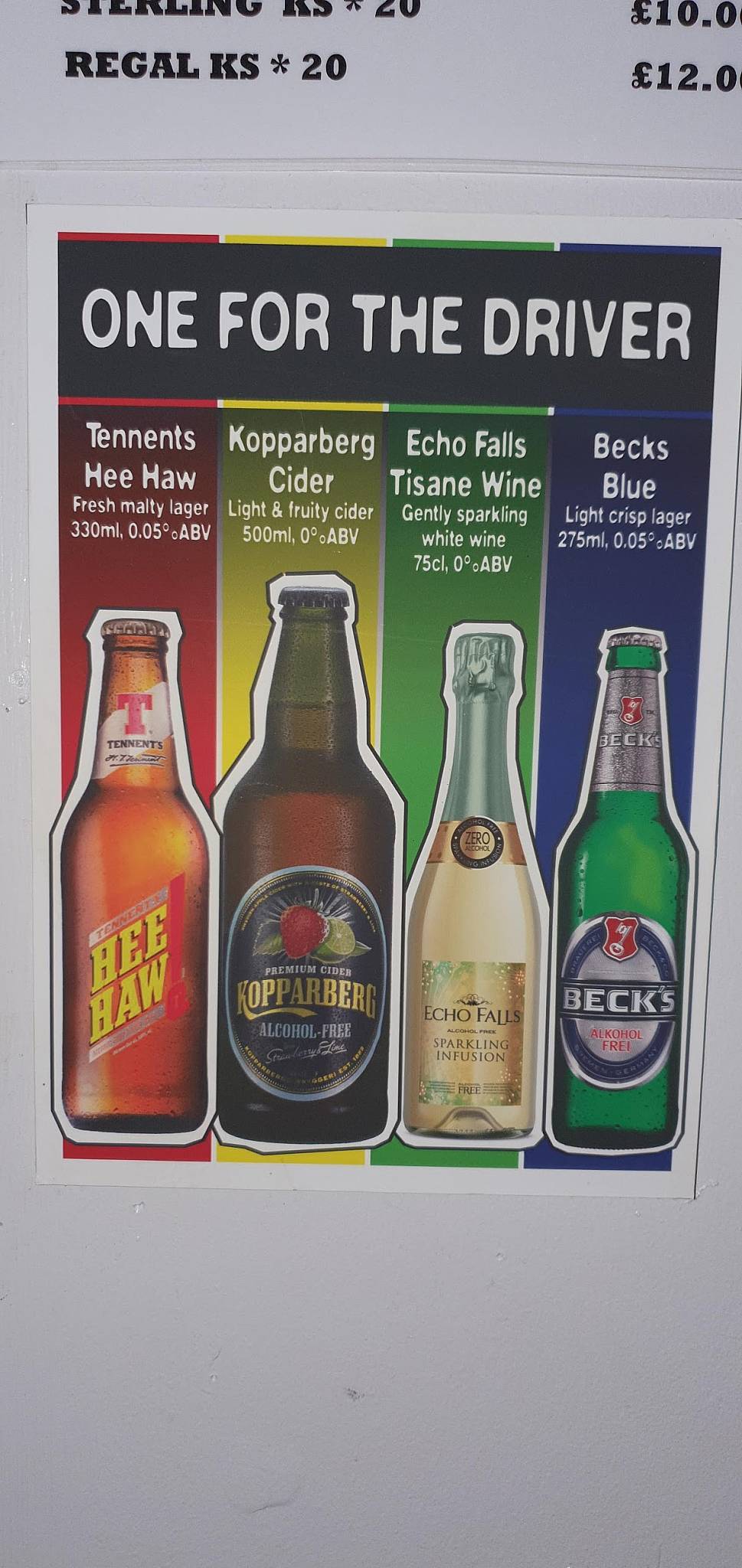Menu at The Albion Bar, Saltcoats