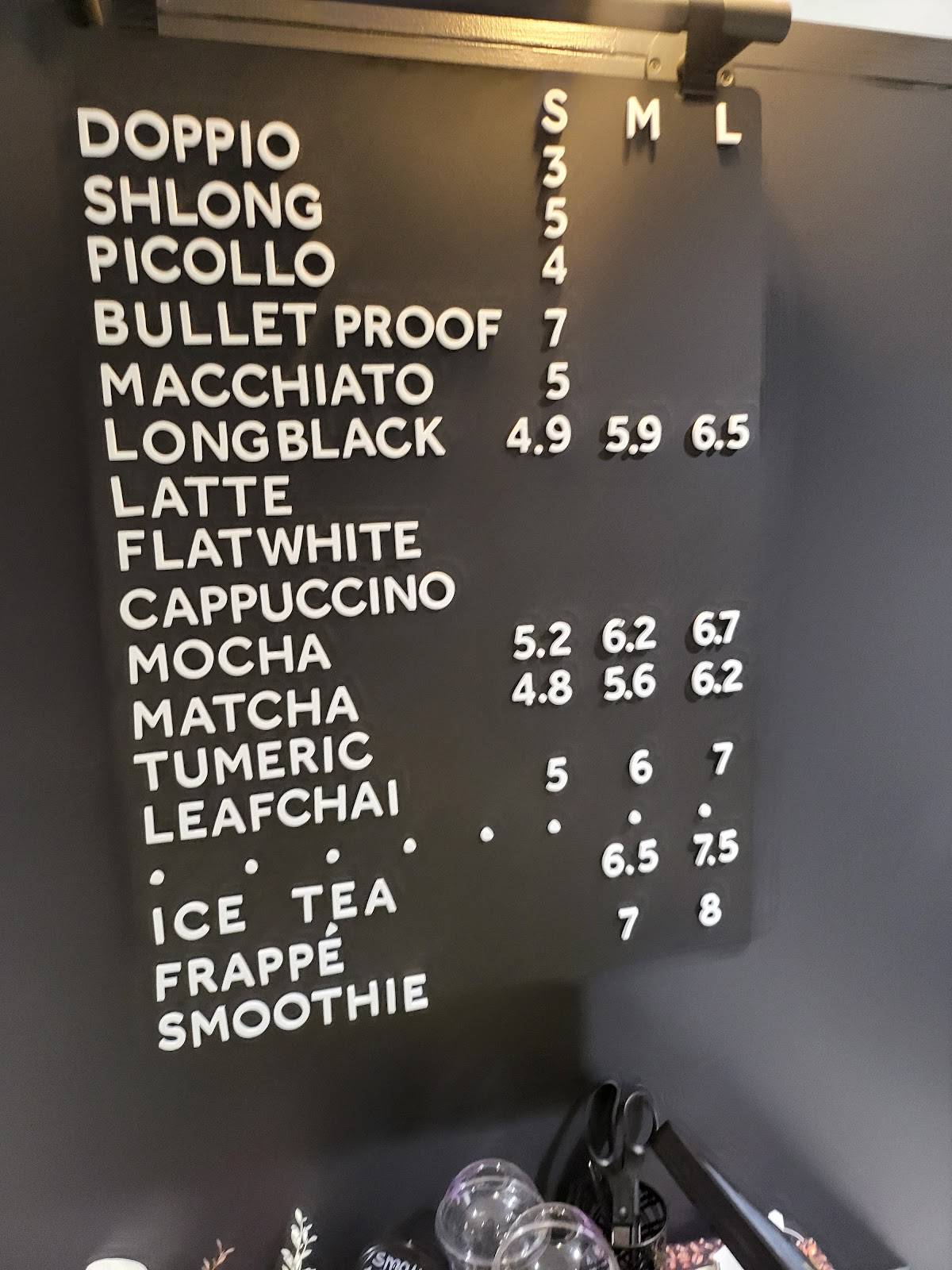 Menu at The Alley Espresso Bar Mackay, Mackay