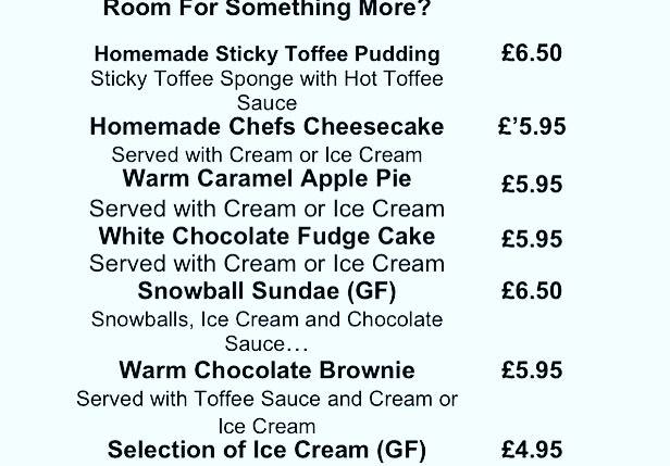Menu at The Anglers Inn pub & bar, Perth, Main Rd