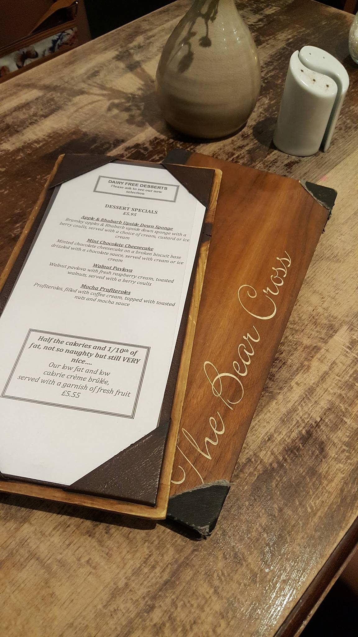 Menu at The Bear Cross pub & bar, Bournemouth, 2 Magna Rd