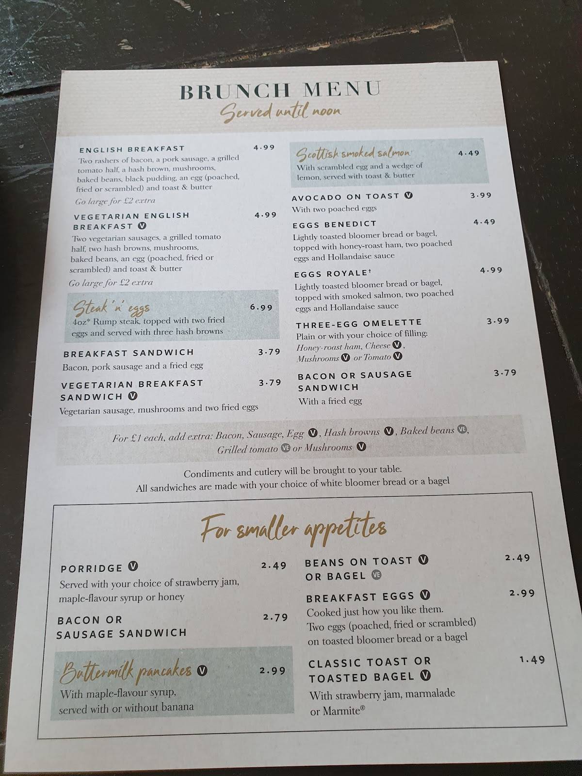Menu at The Bear pub & bar, Hungerford