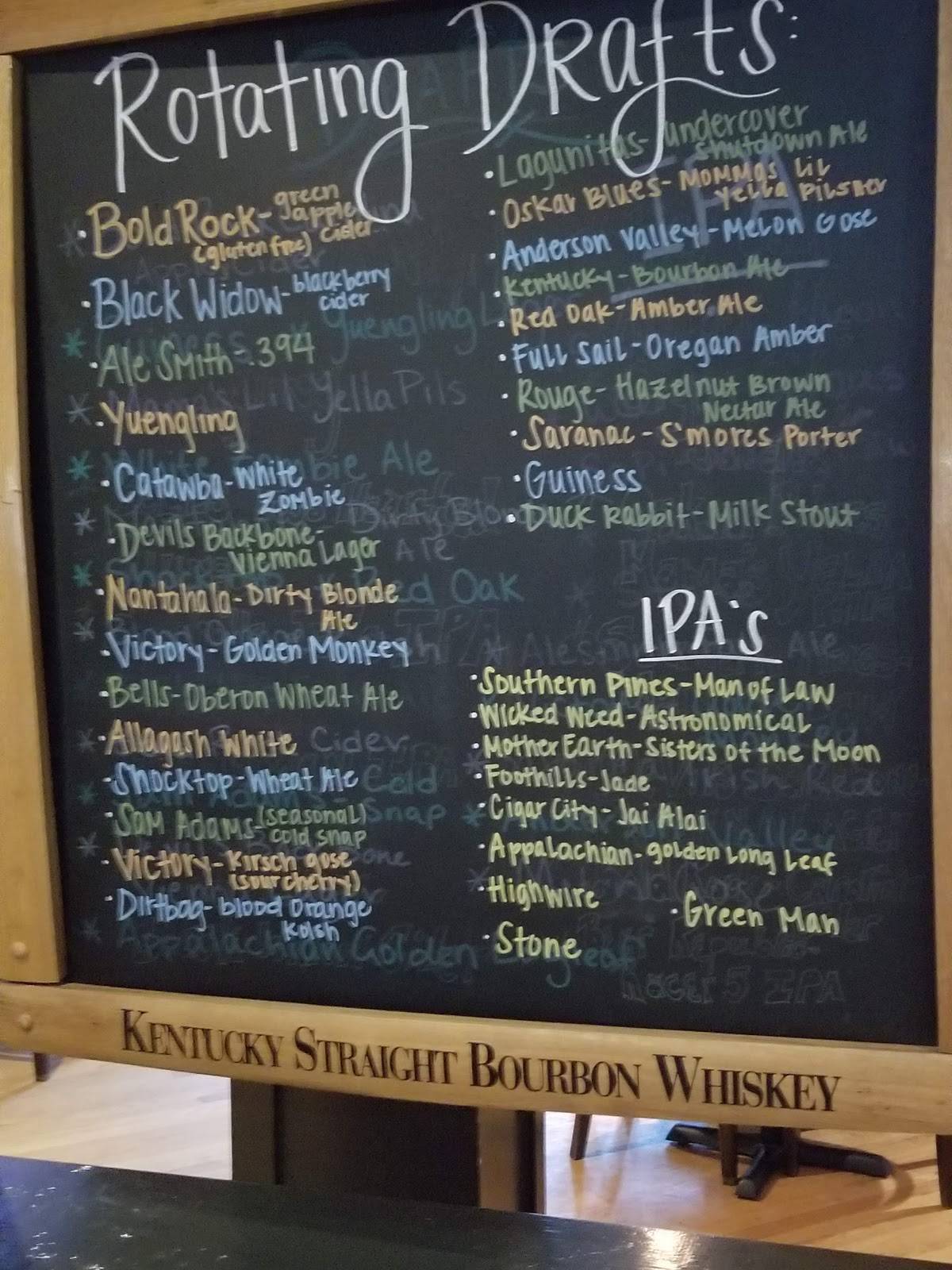 Menu at The Bell Tree Tavern pub & bar, Southern Pines