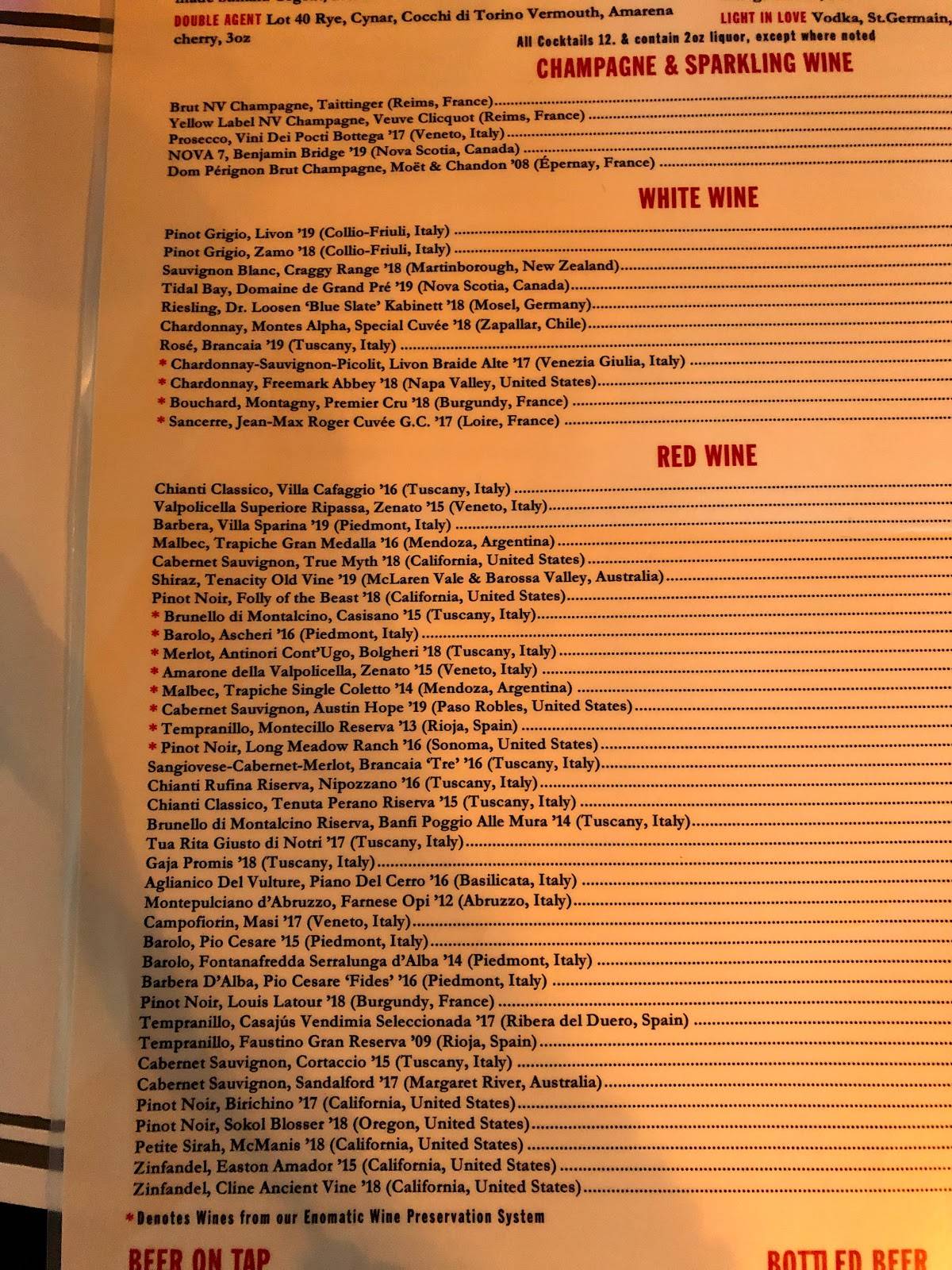 Menu at The Bicycle Thief pub & bar, Halifax