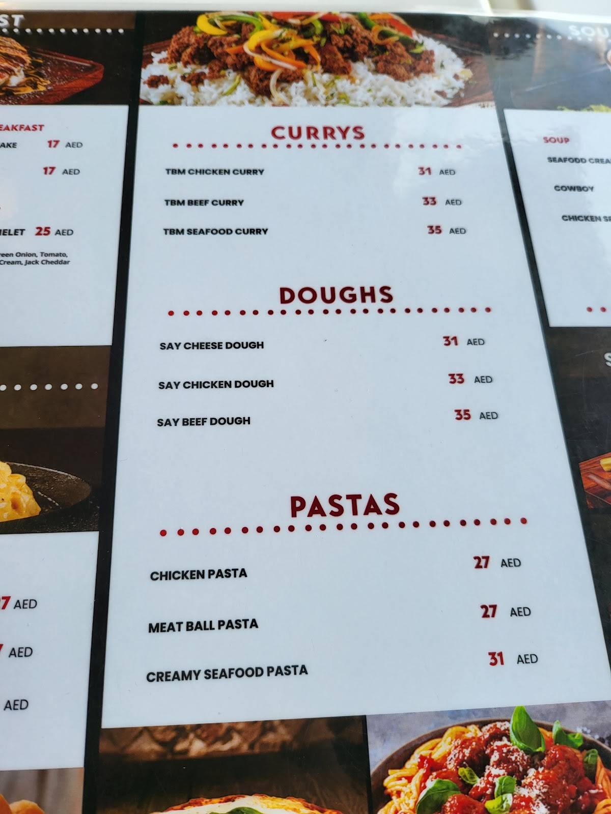Menu at The Big Mama (Al Warqa) restaurant, Dubai