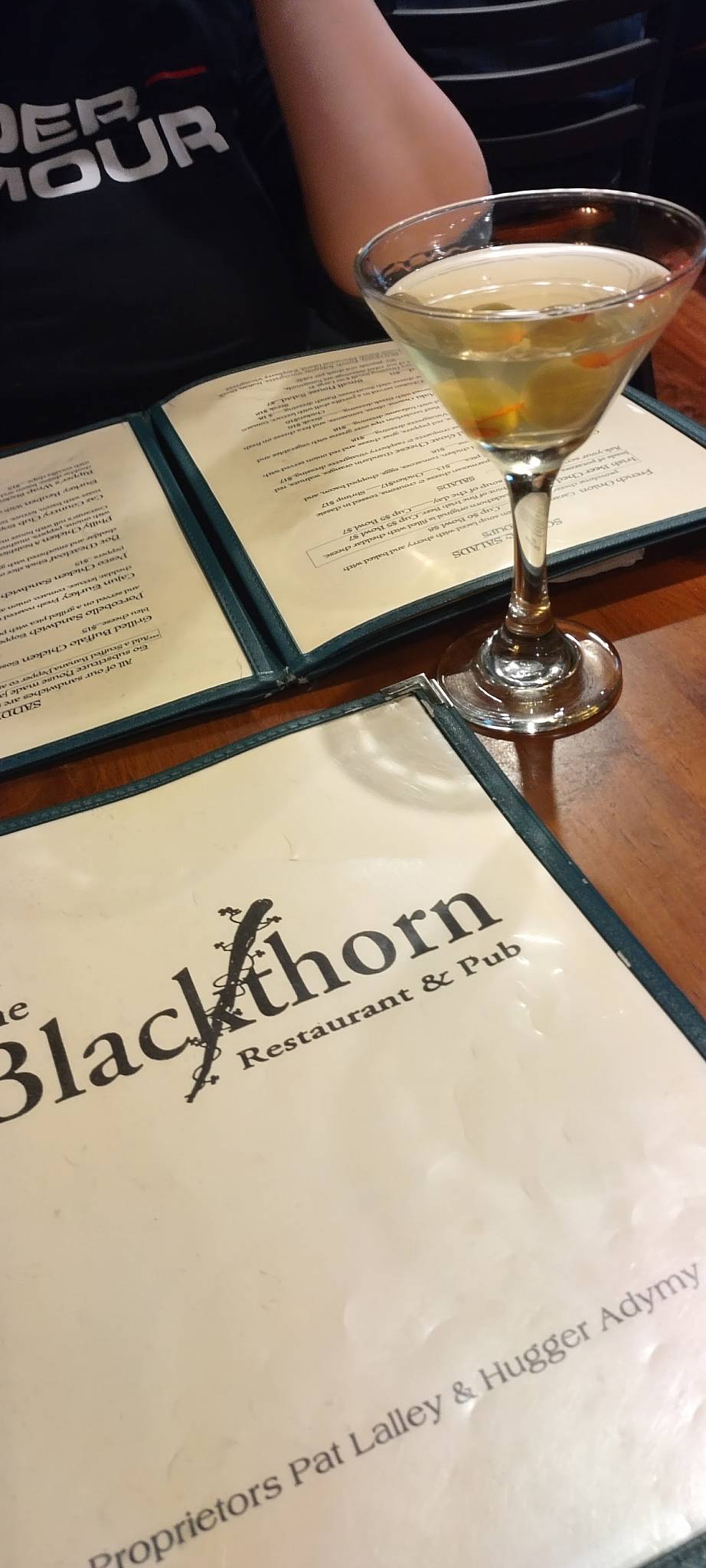 Menu at The Blackthorn Restaurant & Pub, Buffalo