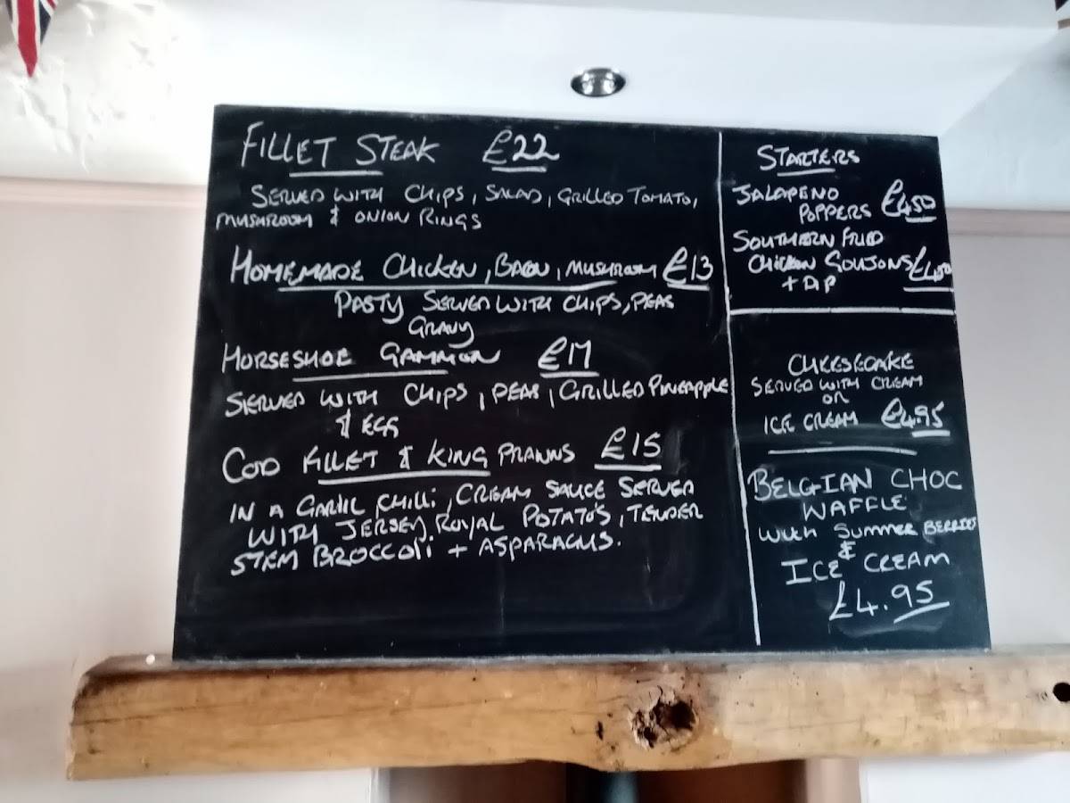 Menu at The Britannia Inn pub & bar, Penny Bridge