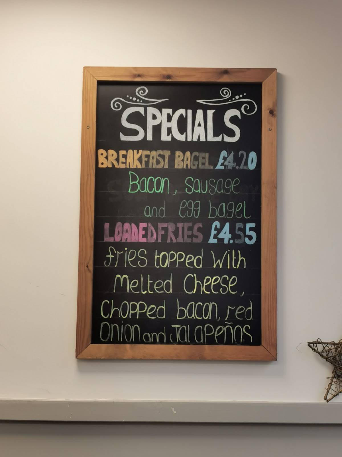 Menu at The Buttery cafe, Derby