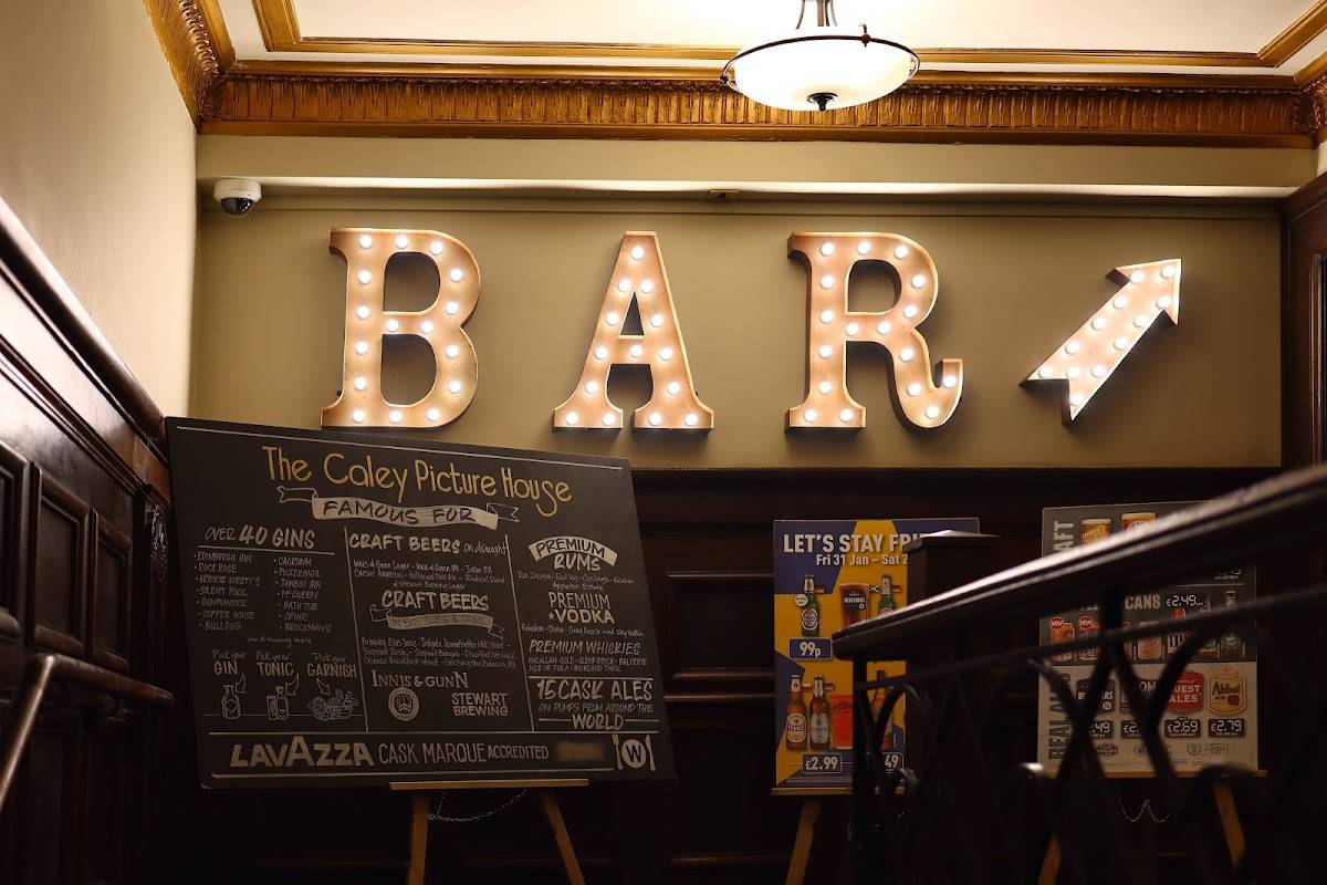 Menu at The Caley Picture House - JD Wetherspoon pub & bar, Edinburgh