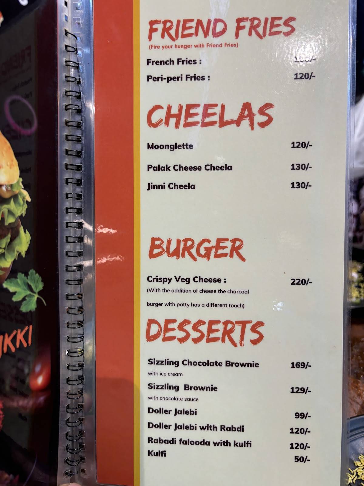 Menu at The Chaat Cafe by Ganesh Bhel, Pune, BLOCK-2