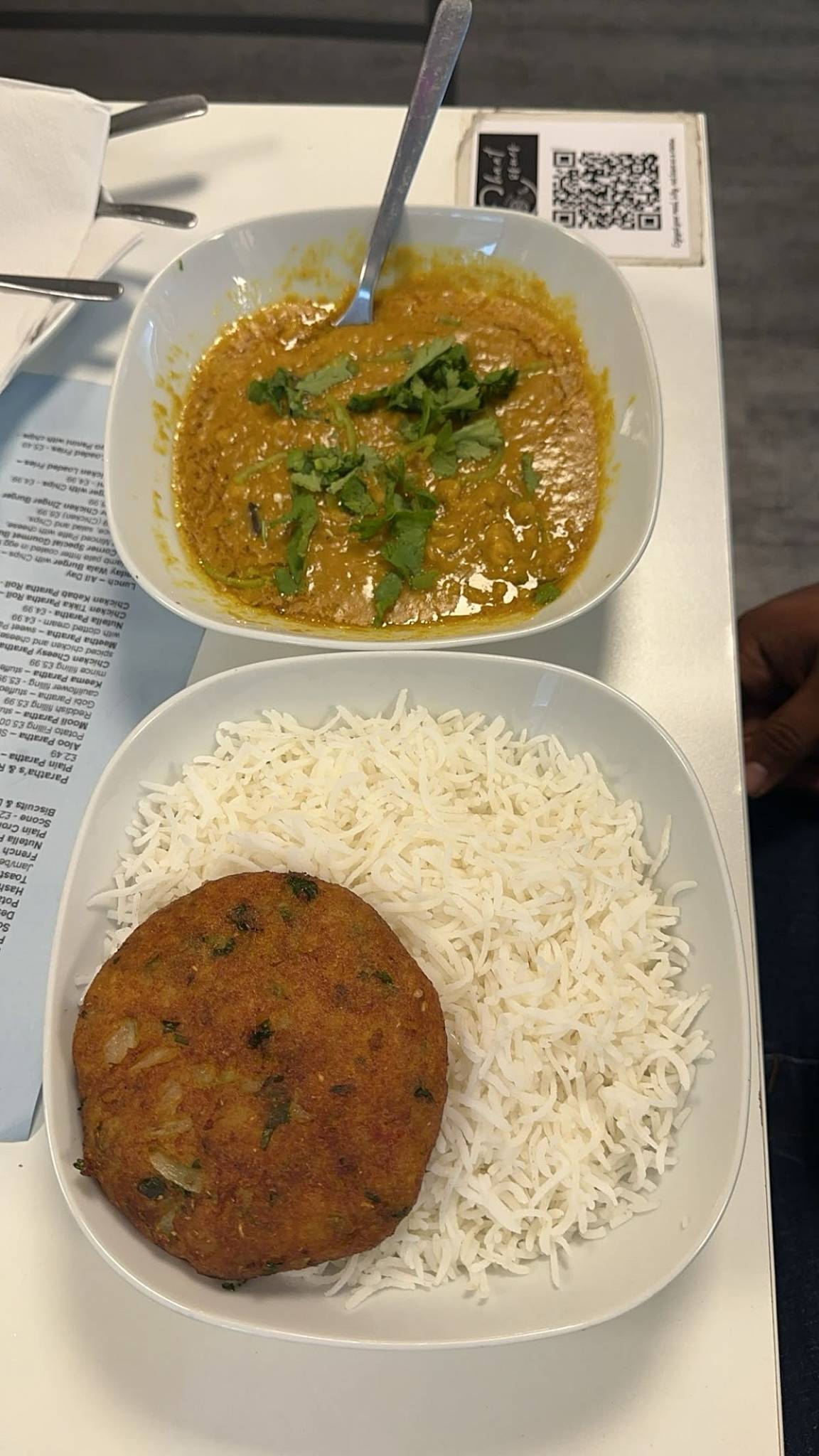 Menu at The Chaat Corner cafe, Glasgow