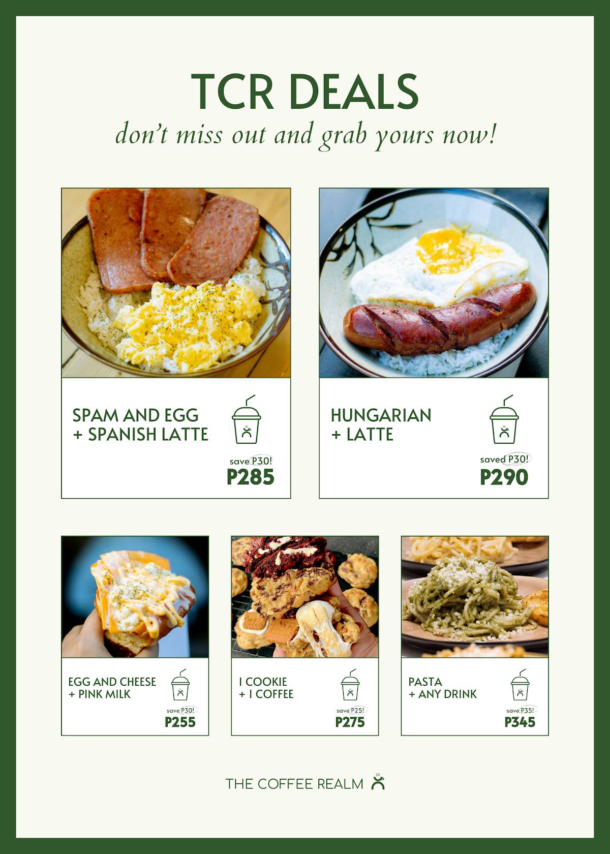 Menu at The Coffee Realm - North Fairview cafe, Quezon City