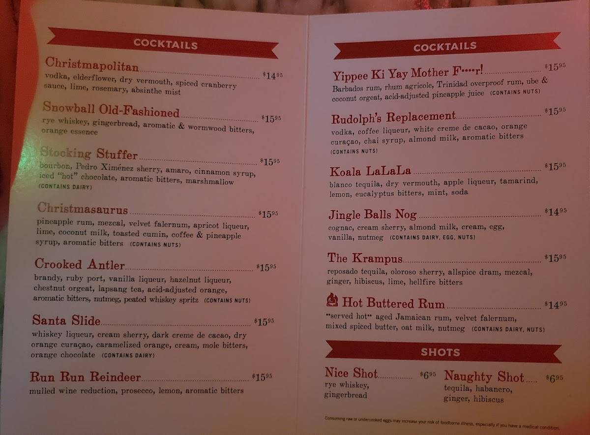 Menu at The Courtesy pub & bar, Winter Park, N Orange Ave