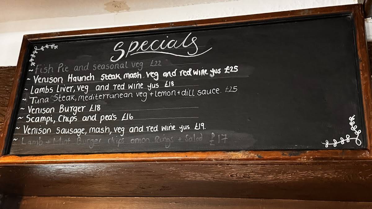 Menu at The Crown Inn pub & bar, Pateley Bridge