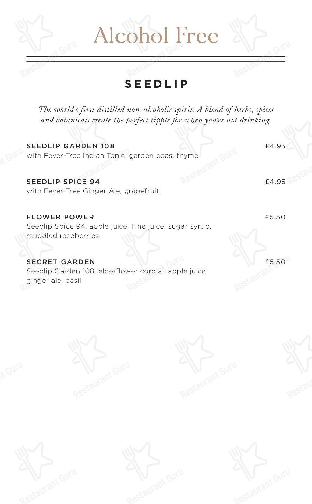 Menu at Curious Pig in the Parlour pub & bar, Crawley