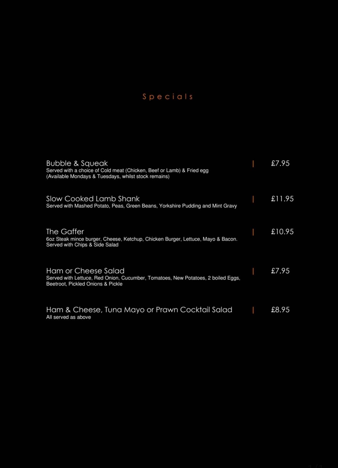 Menu at The Dodger pub & bar, Newport, 6-8 Chepstow Rd