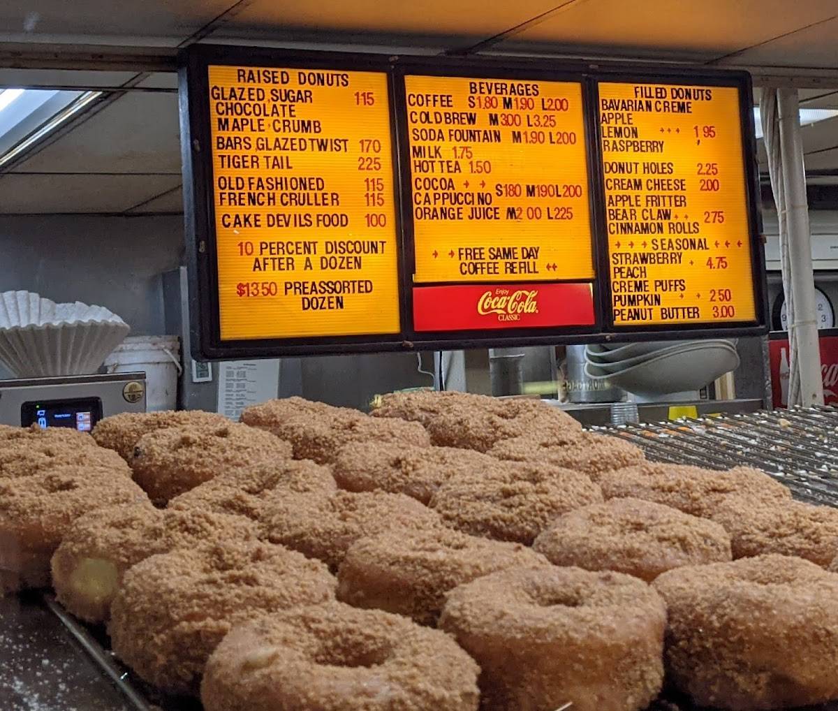 Menu at The Donut Man fast food, Glendora
