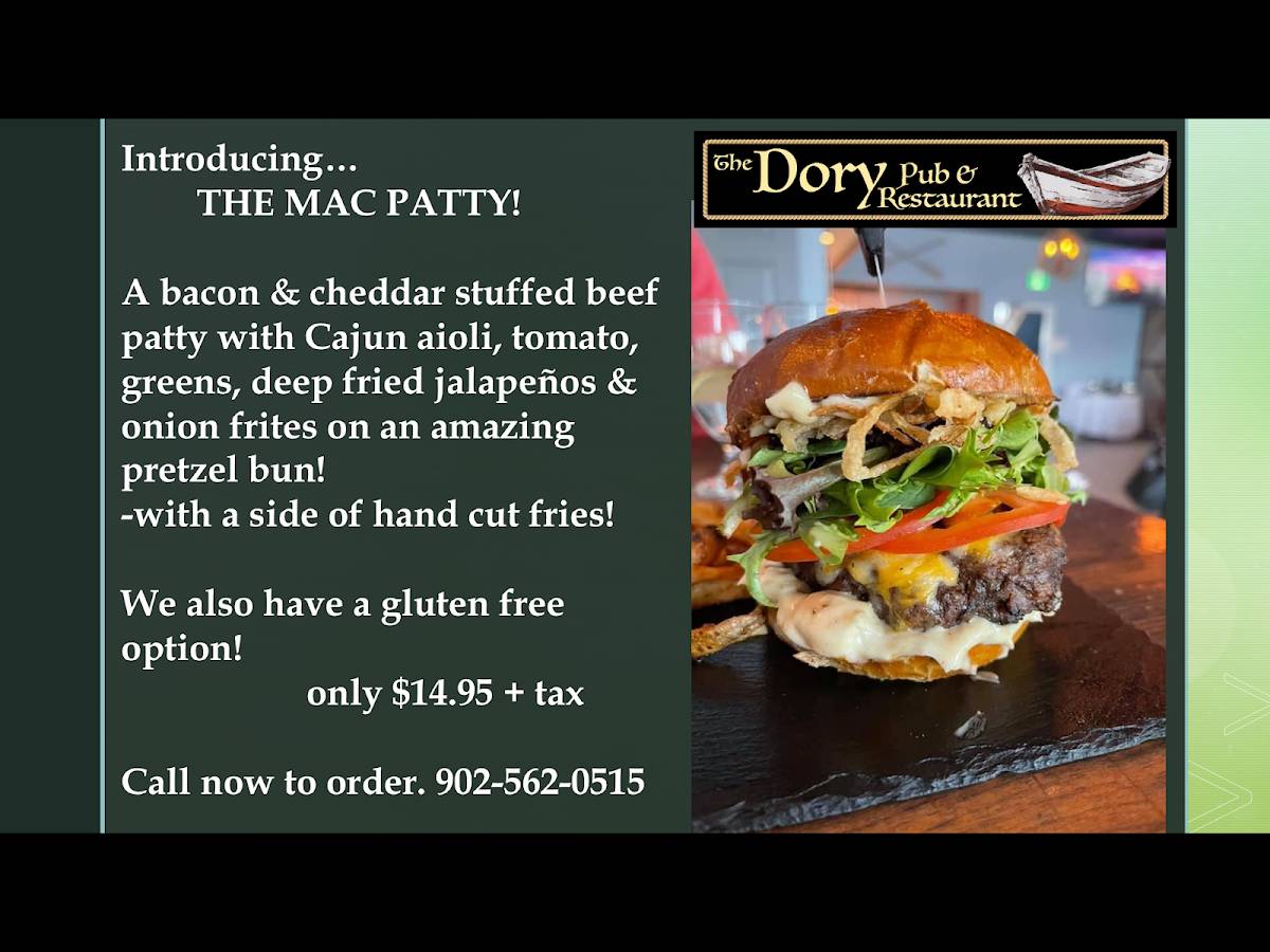Menu at The Dory Pub & Restaurant, Sydney