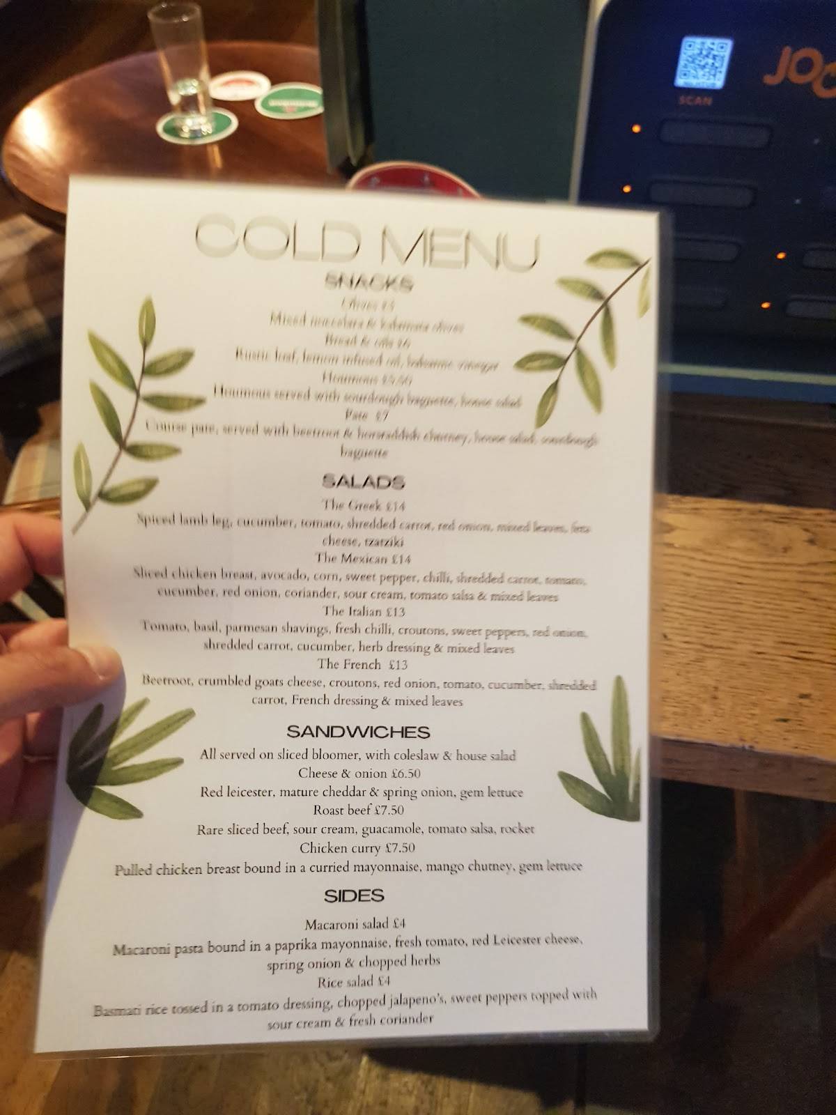Menu at The Engineer Pub and Restaurant, Harpenden, 12 St Johns Rd