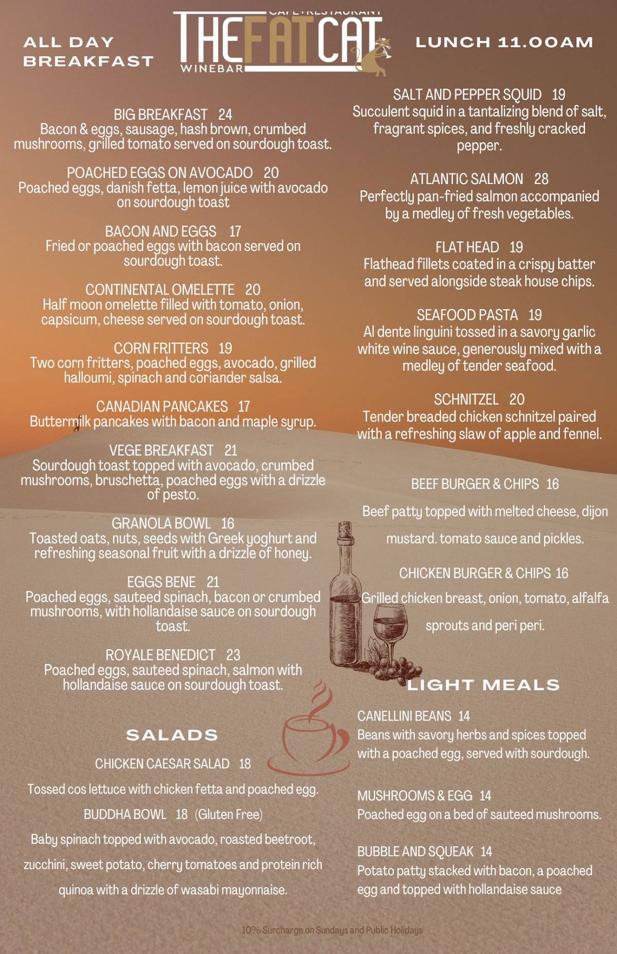 Menu at The Fat Cat Camden restaurant, Camden