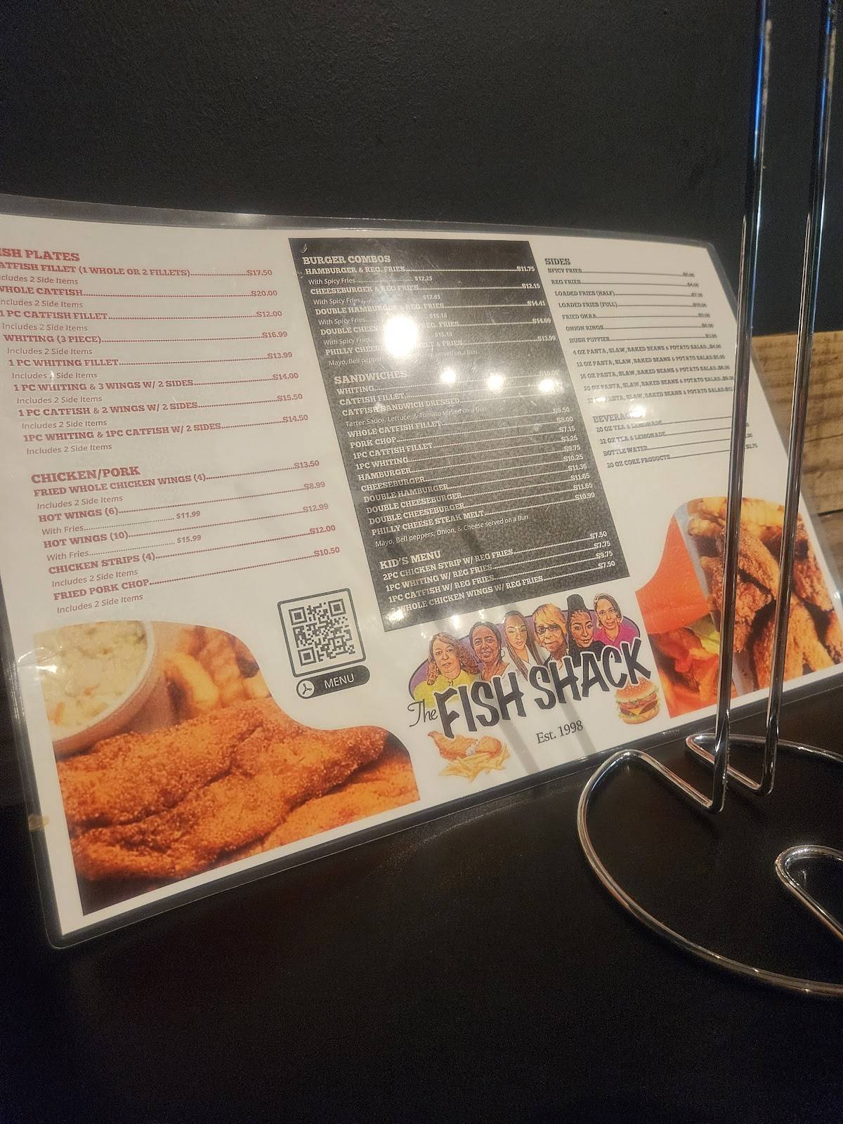 Menu at The Fish Shack restaurant, Columbus, 191-115 Tuscaloosa Rd