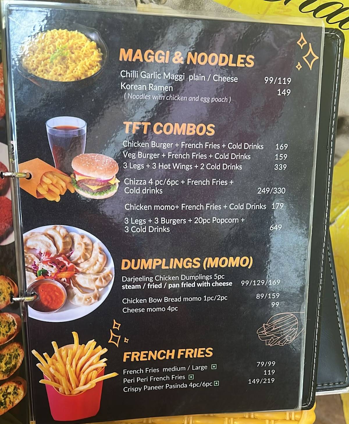 Menu at The Food Tank, Kolkata