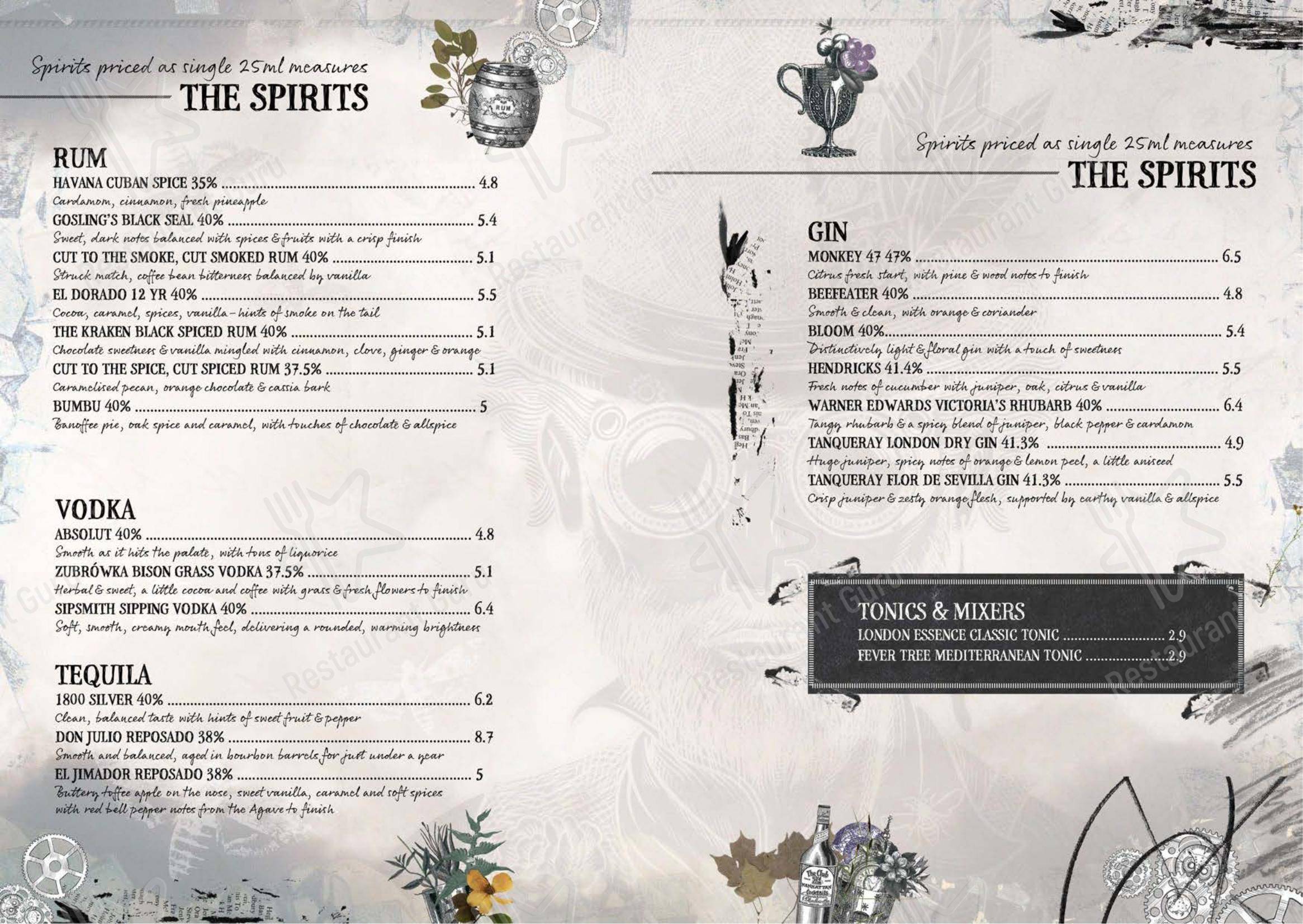 Menu at The Forge Kitchen restaurant, Ipswich